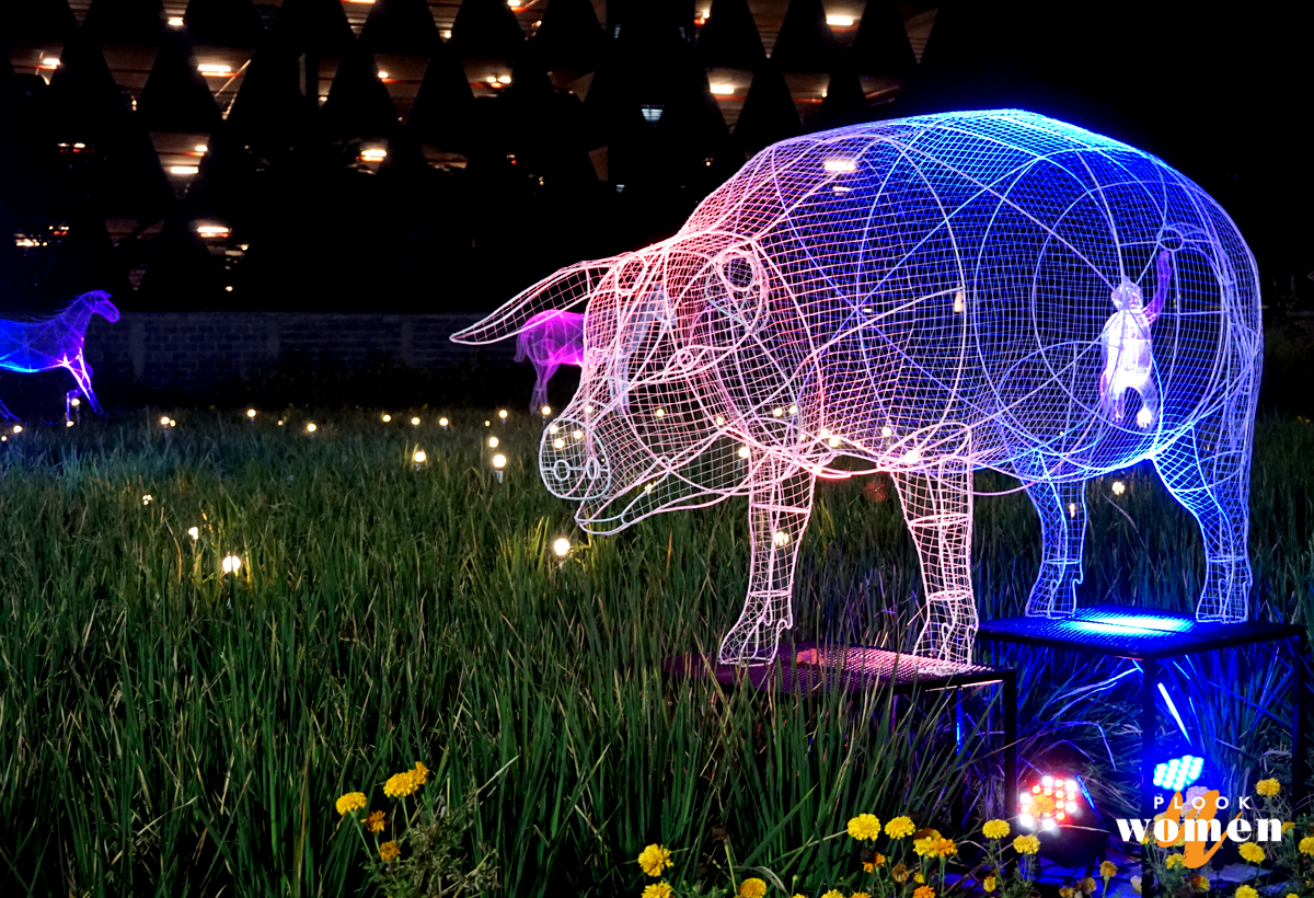 พาชมงาน ''ศิลป์แสง แห่งแรงบันดาลใจ'' สวนไฟสุดอลังการกลางกรุงเทพฯ